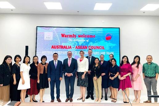Buổi trao đổi với Đoàn Hội đồng Úc - ASEAN - Học viện Ngoại giao