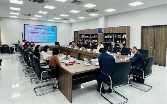 Buổi trao đổi với Đoàn Hội đồng Úc - ASEAN - Học viện Ngoại giao